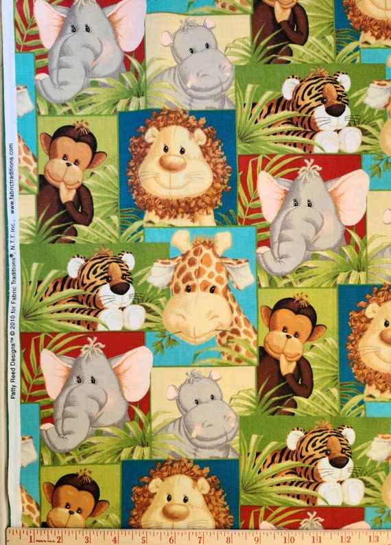Jungle Babies de Patty Reed Designs for Fabric Traditions | Etsy