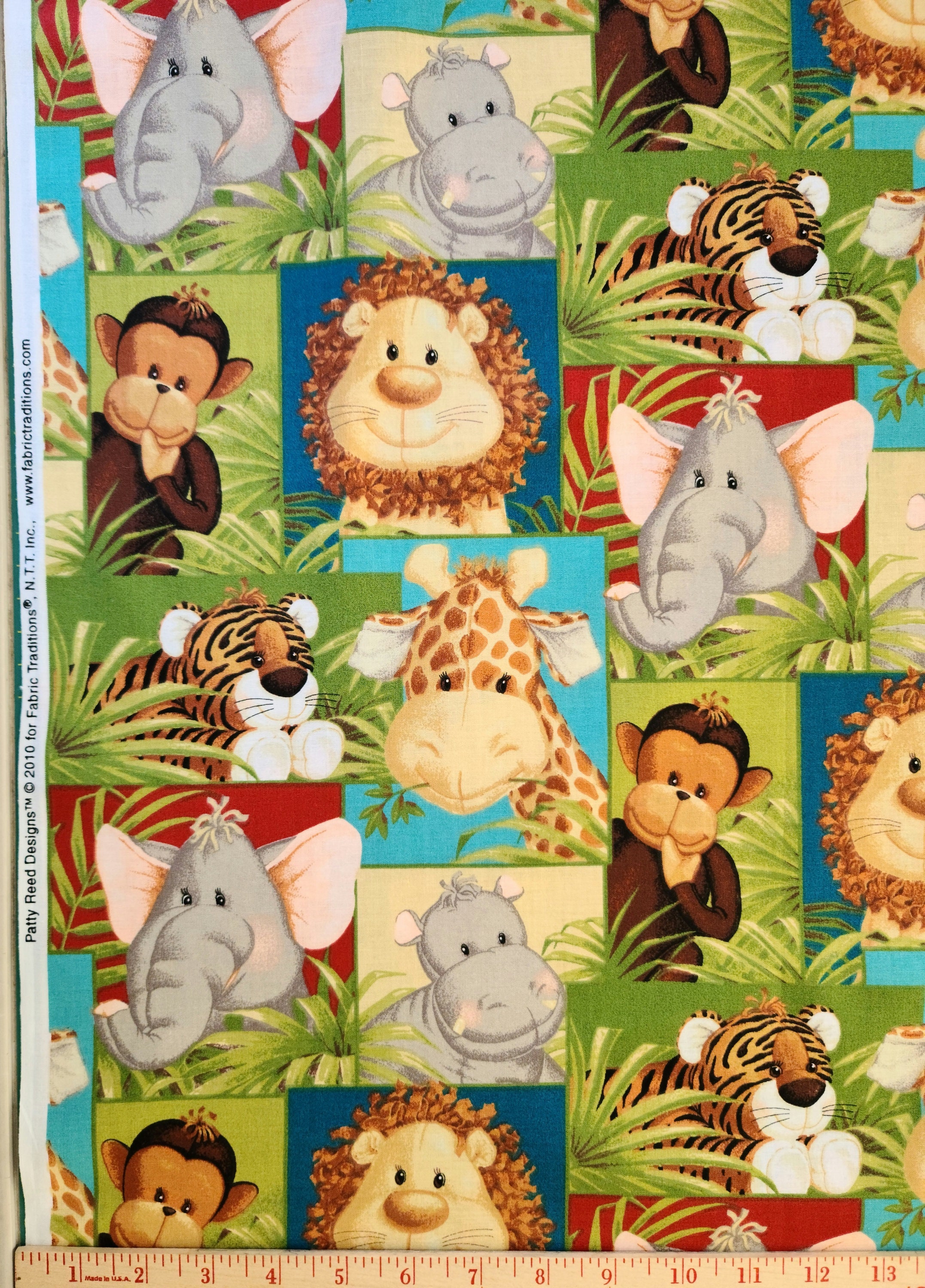 Jungle Babies de Patty Reed Designs for Fabric Traditions - Etsy España