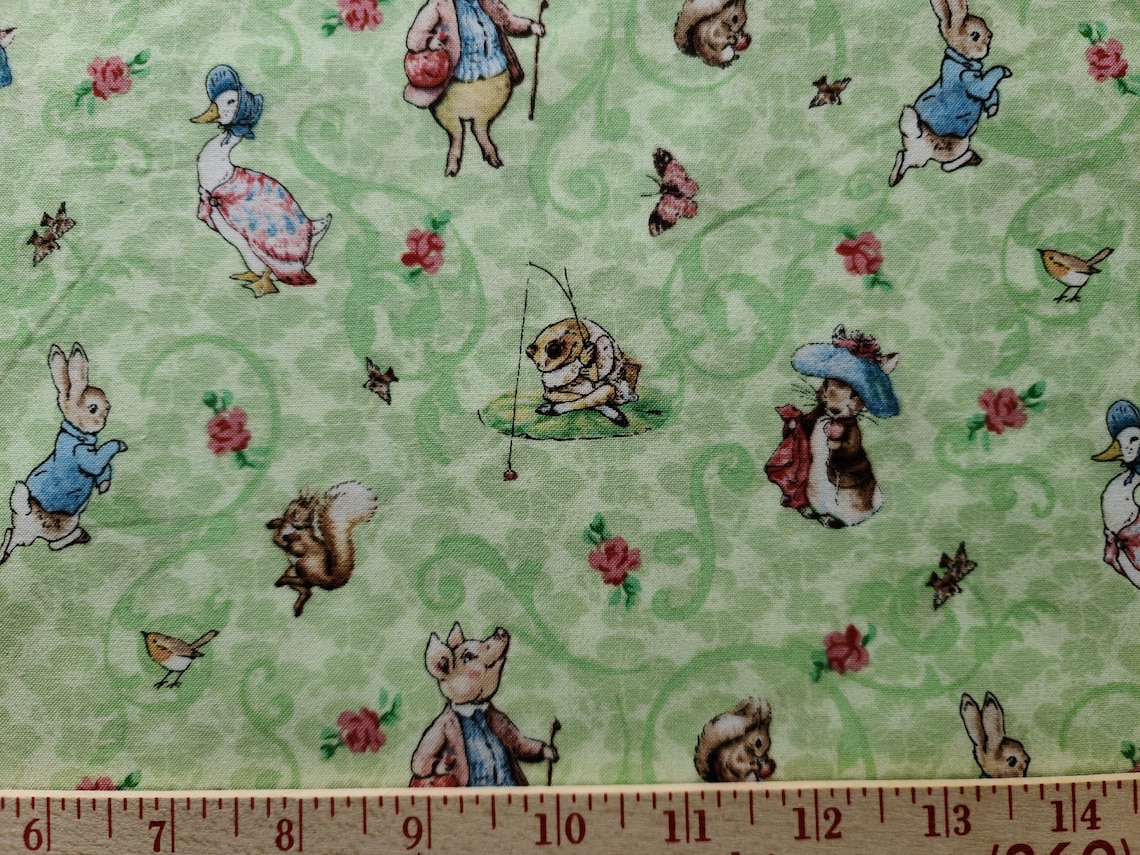 Beatrix Potter Cotton Fabric from Quilting Treasures 2007 | Etsy