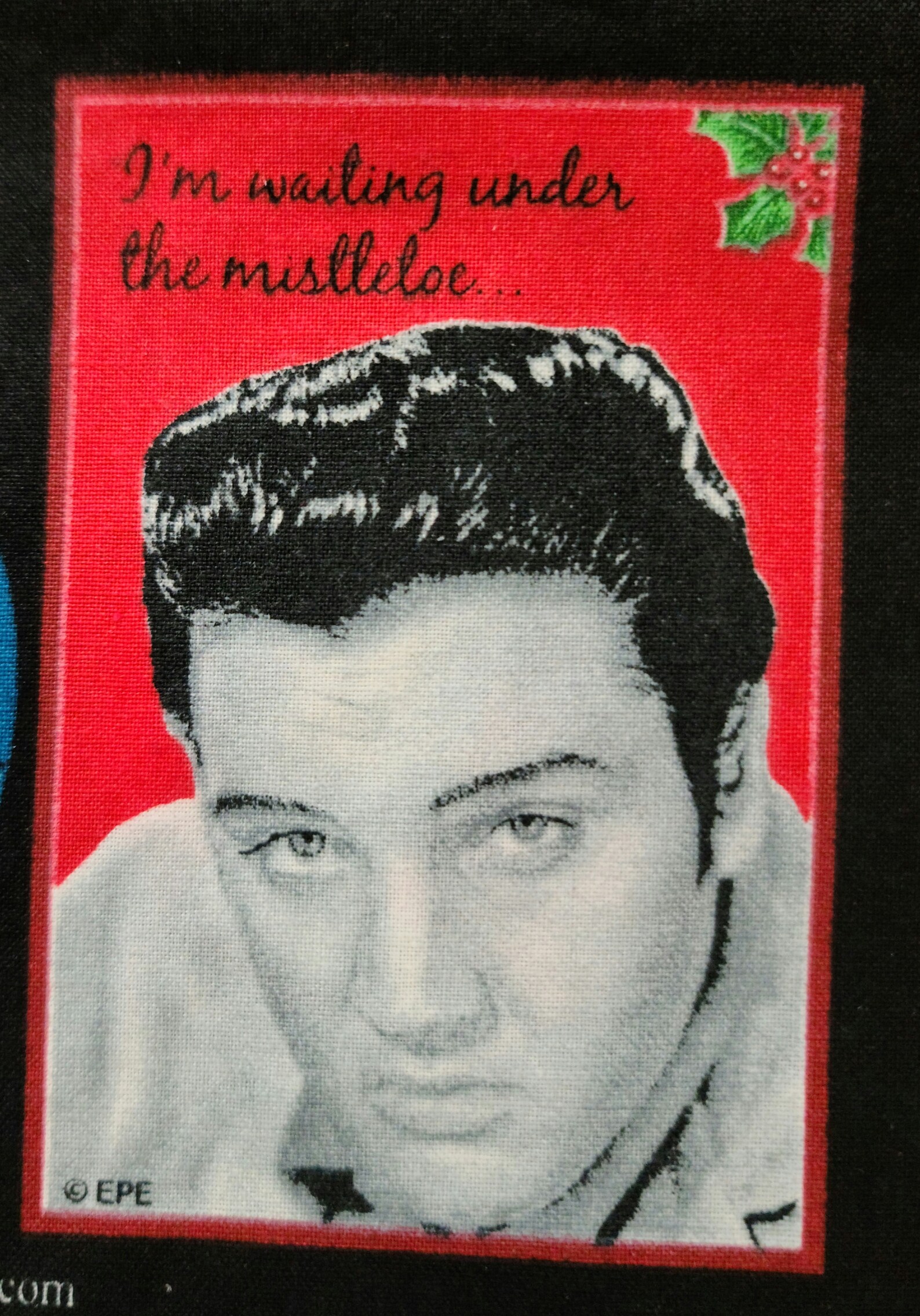 Christmas Elvis Presley Fabric Panel Patches Officially | Etsy