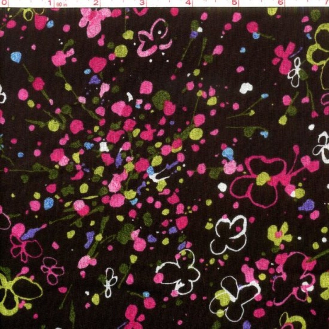 Fiori Screen Print D#11561 From Robert Kaufman Fabrics Made in Japan ...