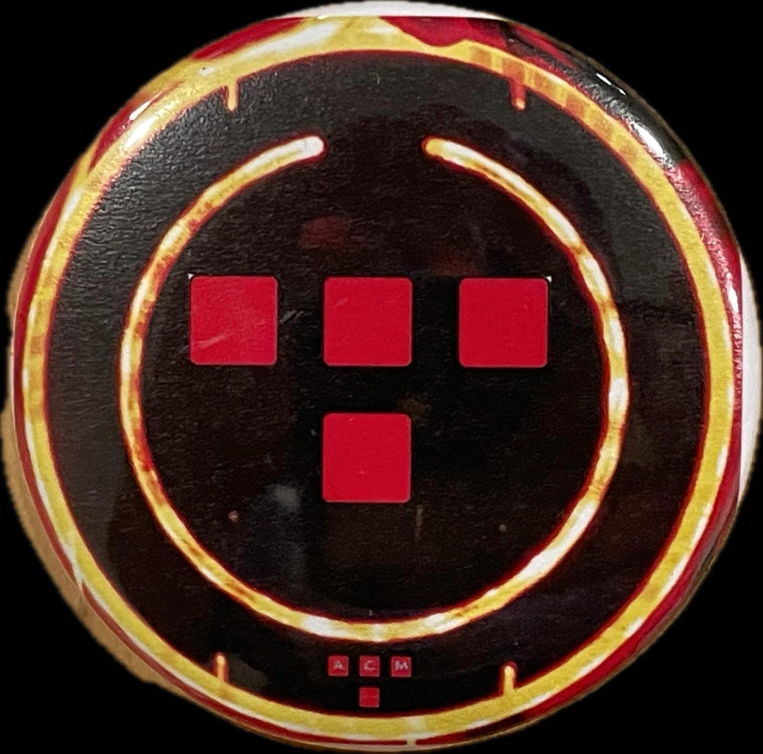 2010 Tron Legacy Flame Disc 2” Pin: Wearable Fan Accessory - Etsy