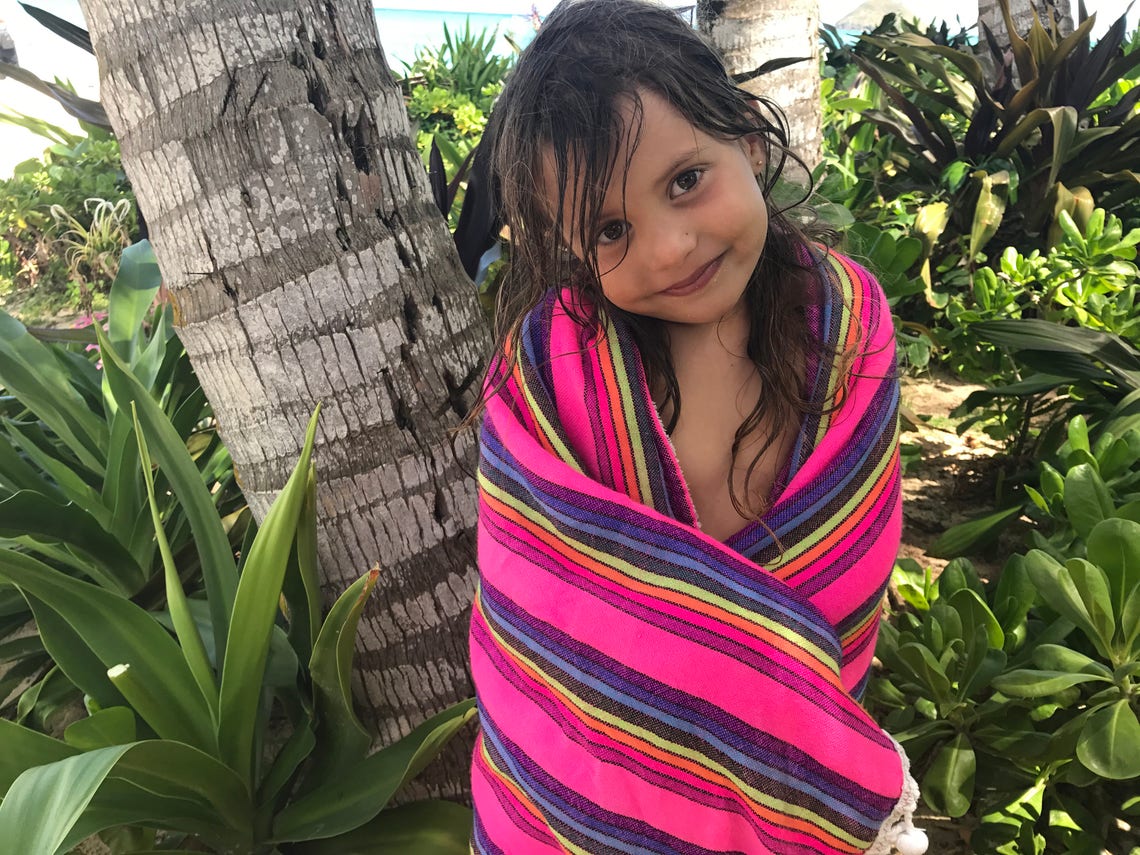 Pom Pom Beach Towel, Variety of Colors and Sizes - Etsy