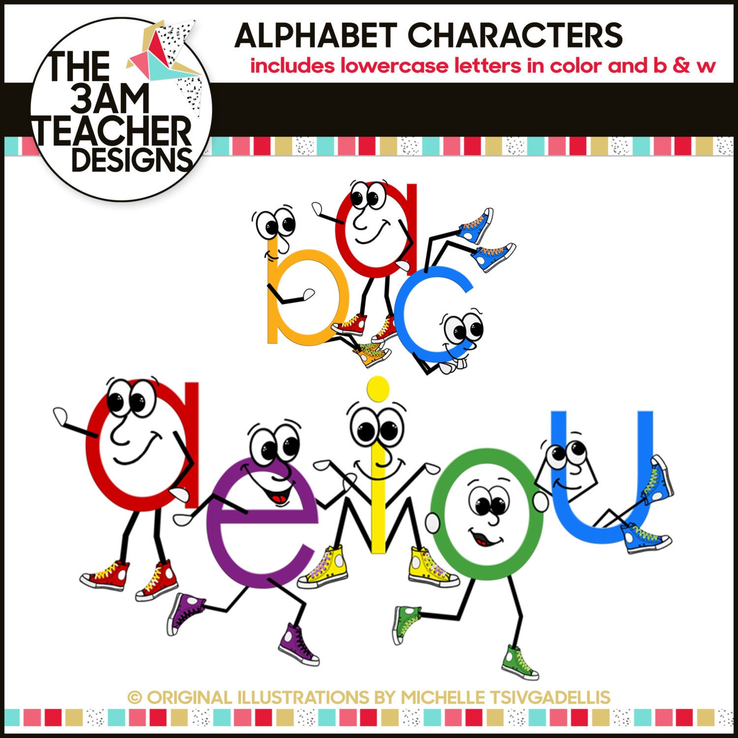 Alphabet Letters with Character lower case only | Etsy