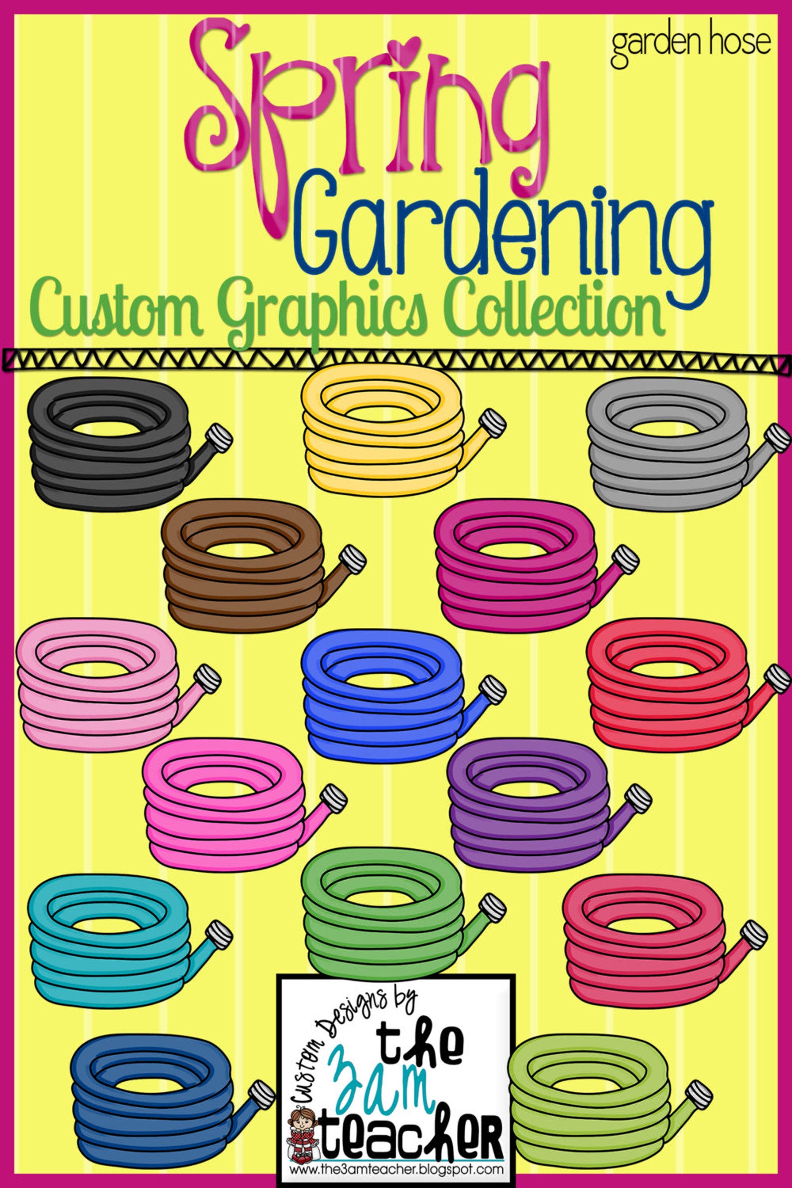 Spring Gardening Bundled Clip Art Collection | Etsy