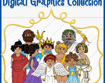 Greek Gods Clip Art - Etsy