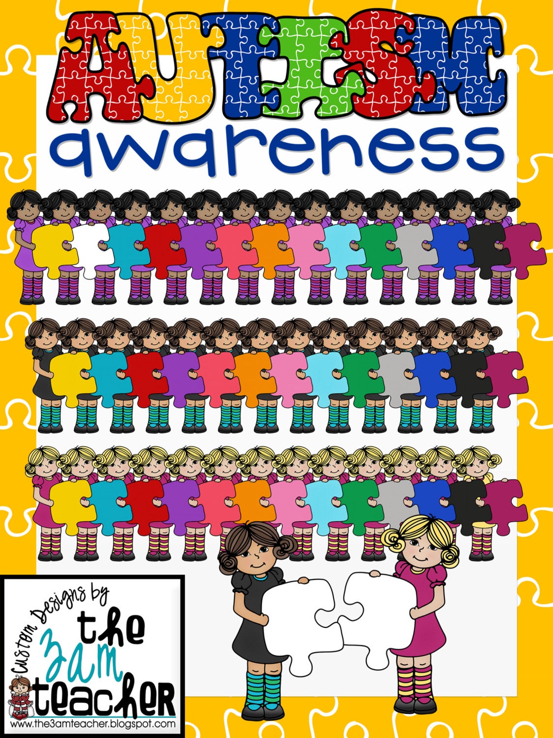 Autism Awareness Clip Art / Graphics Mega Bundle | Etsy