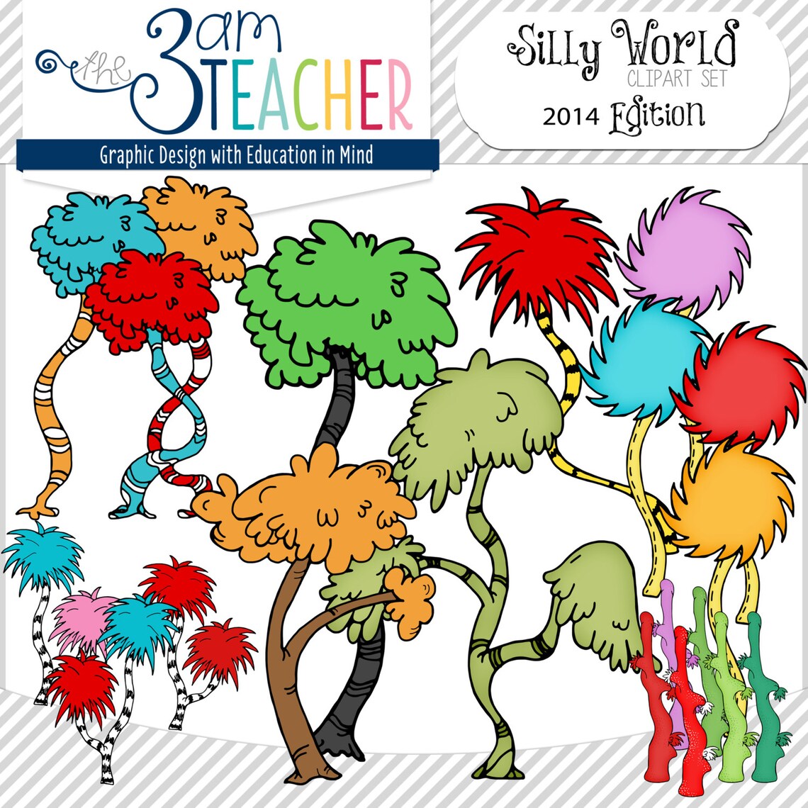 It's a Silly World Clip Art Collection - Etsy