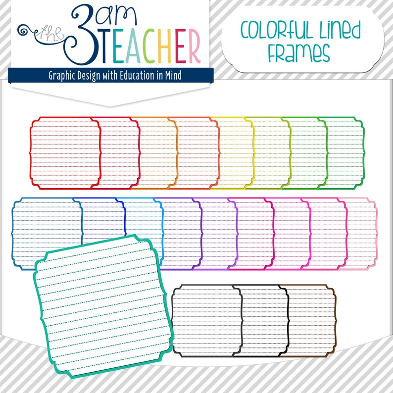 Lined Decorative Labels - Etsy