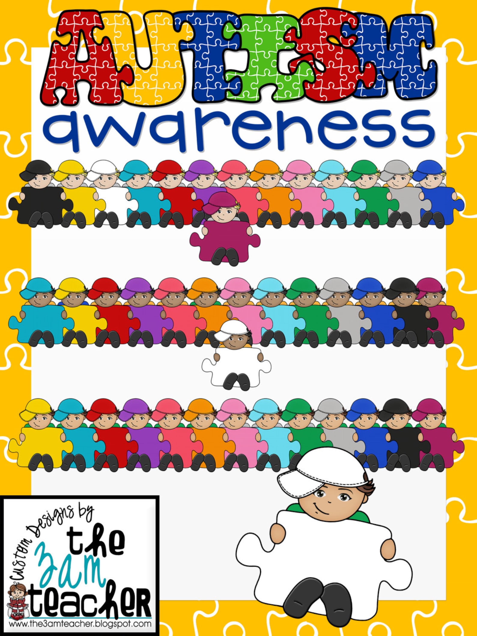 Autism Awareness Clip Art / Graphics Mega Bundle | Etsy