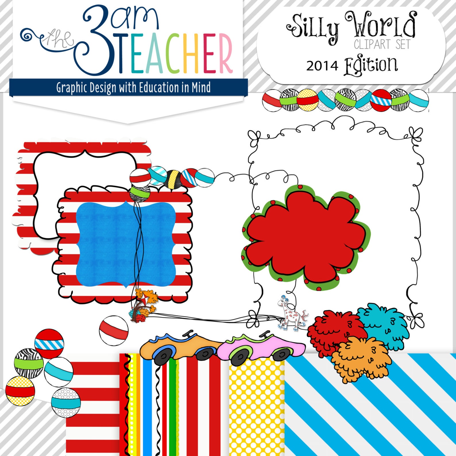 It's a Silly World Clip Art Collection - Etsy