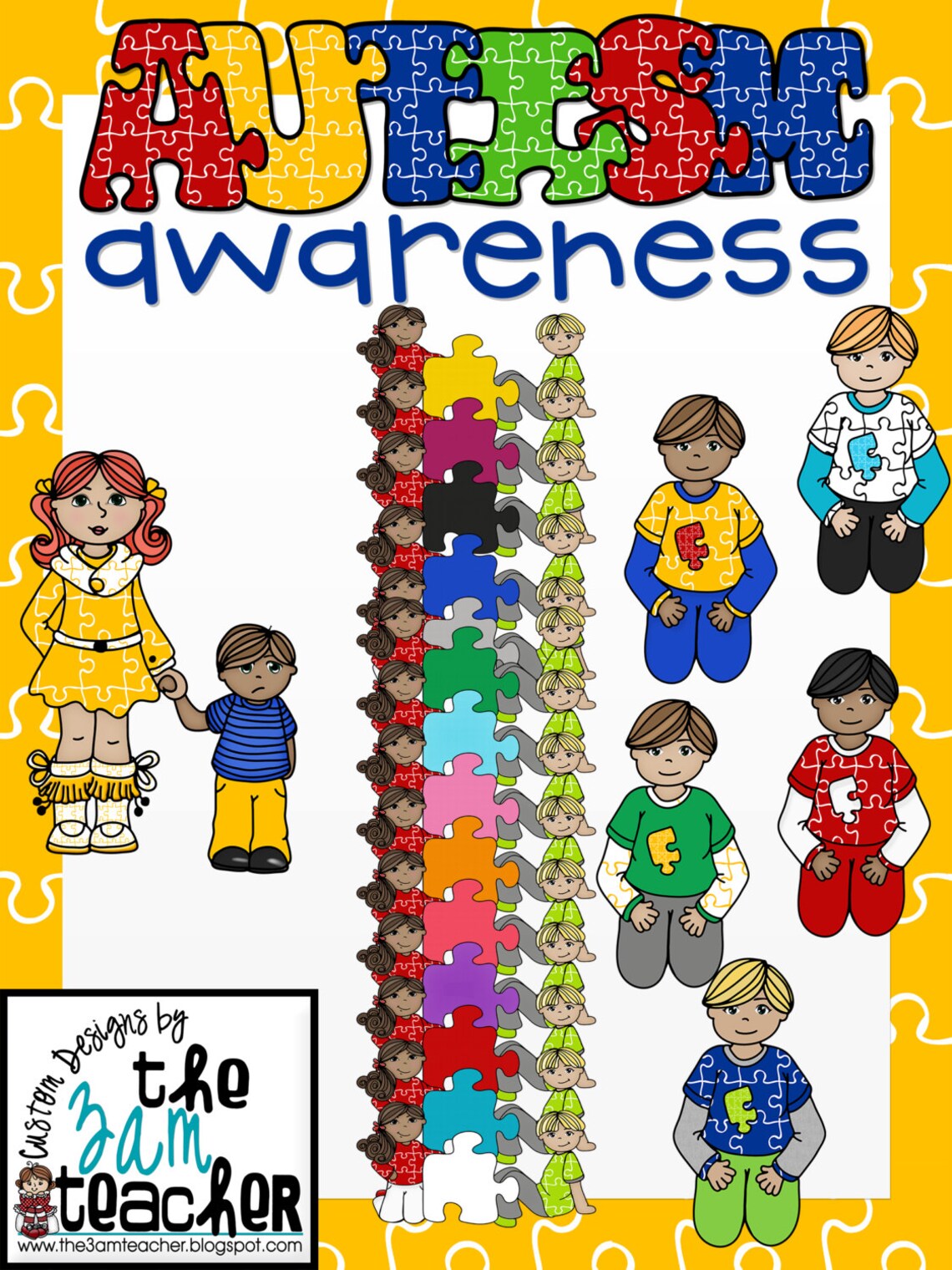 Autism Awareness Clip Art / Graphics Mega Bundle | Etsy