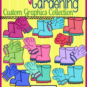 Spring Gardening Bundled Clip Art Collection | Etsy