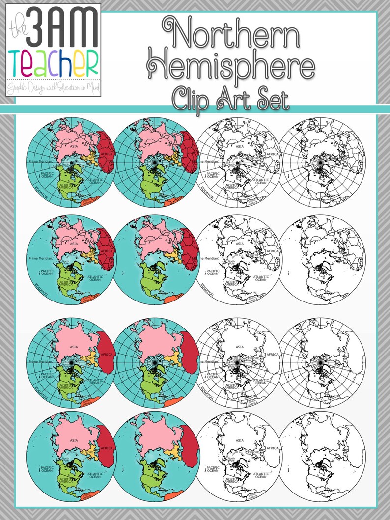 World Maps Clip Art: Mega Bundle Savings - Etsy