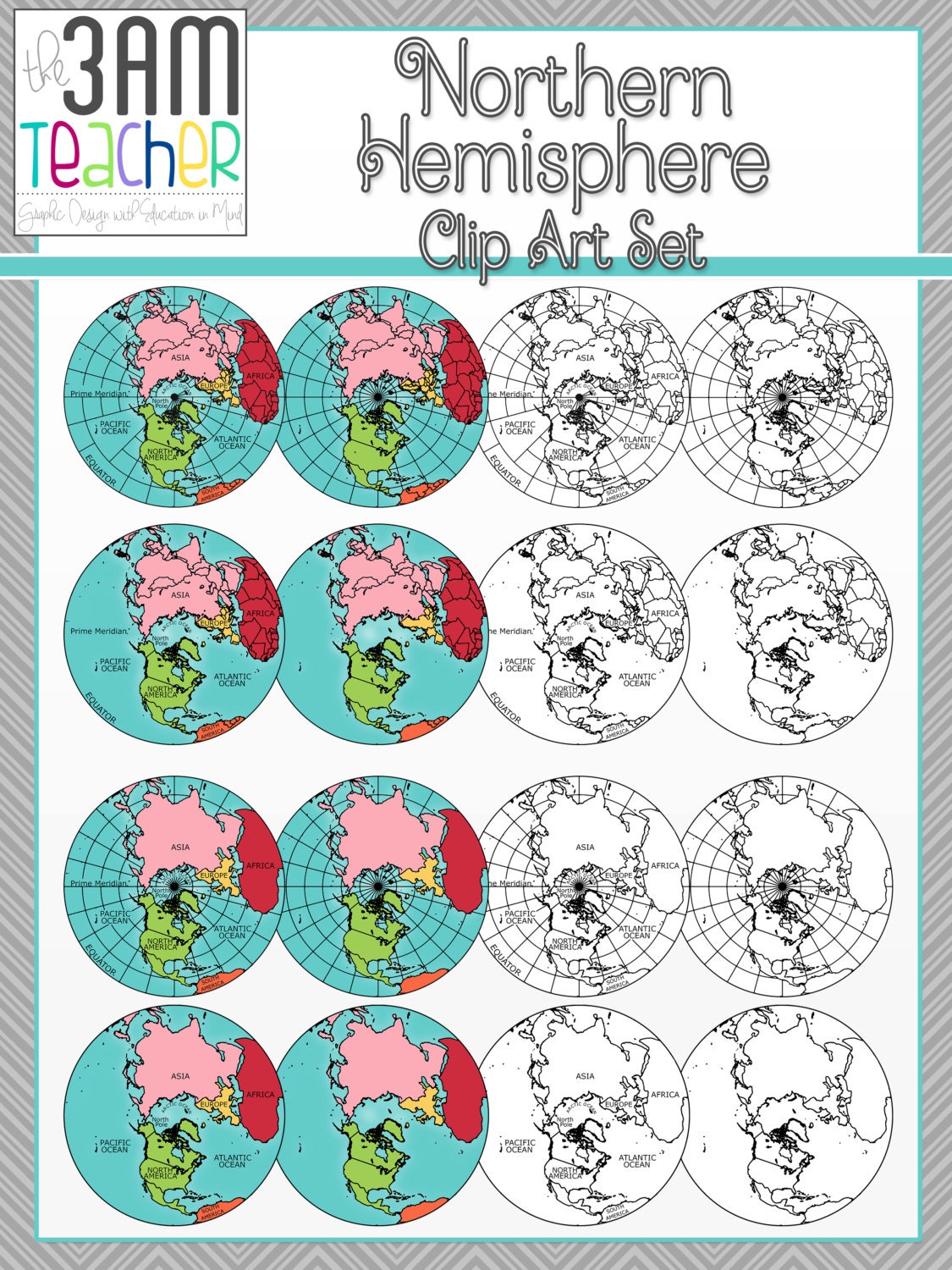 World Maps Clip Art: Mega Bundle Savings - Etsy