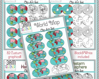 Colorful States & US Maps: Mega Bundle Clip Art Set - Etsy