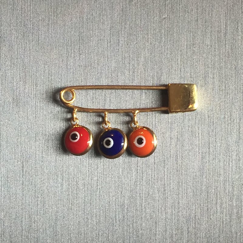Evil Eye Baby Pin - Etsy