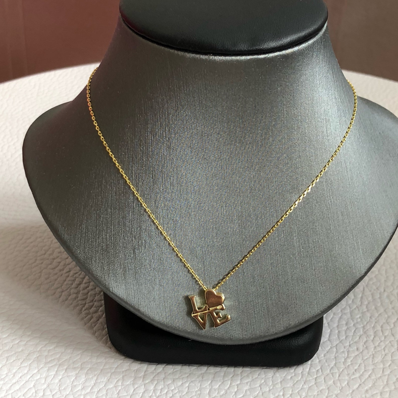 Love Sign Necklace - Etsy