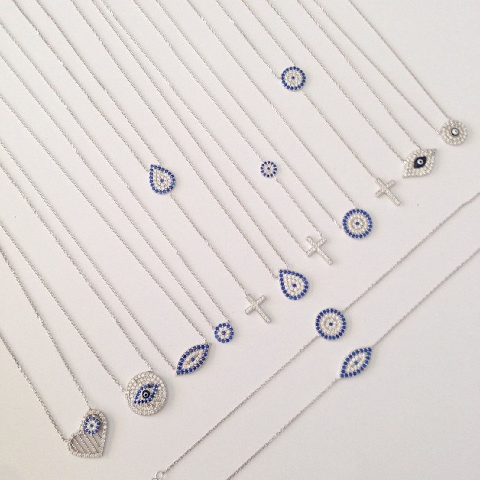 Elegant Evil Eye Necklace - Etsy