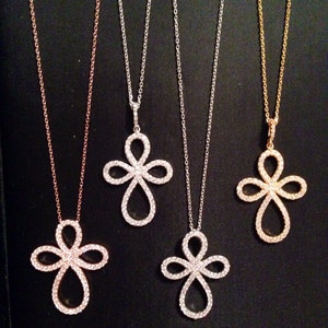 Large Loop of Faith Cross Necklace - Etsy