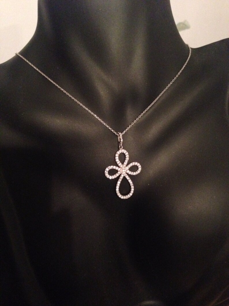 Large Loop of Faith Cross Necklace - Etsy