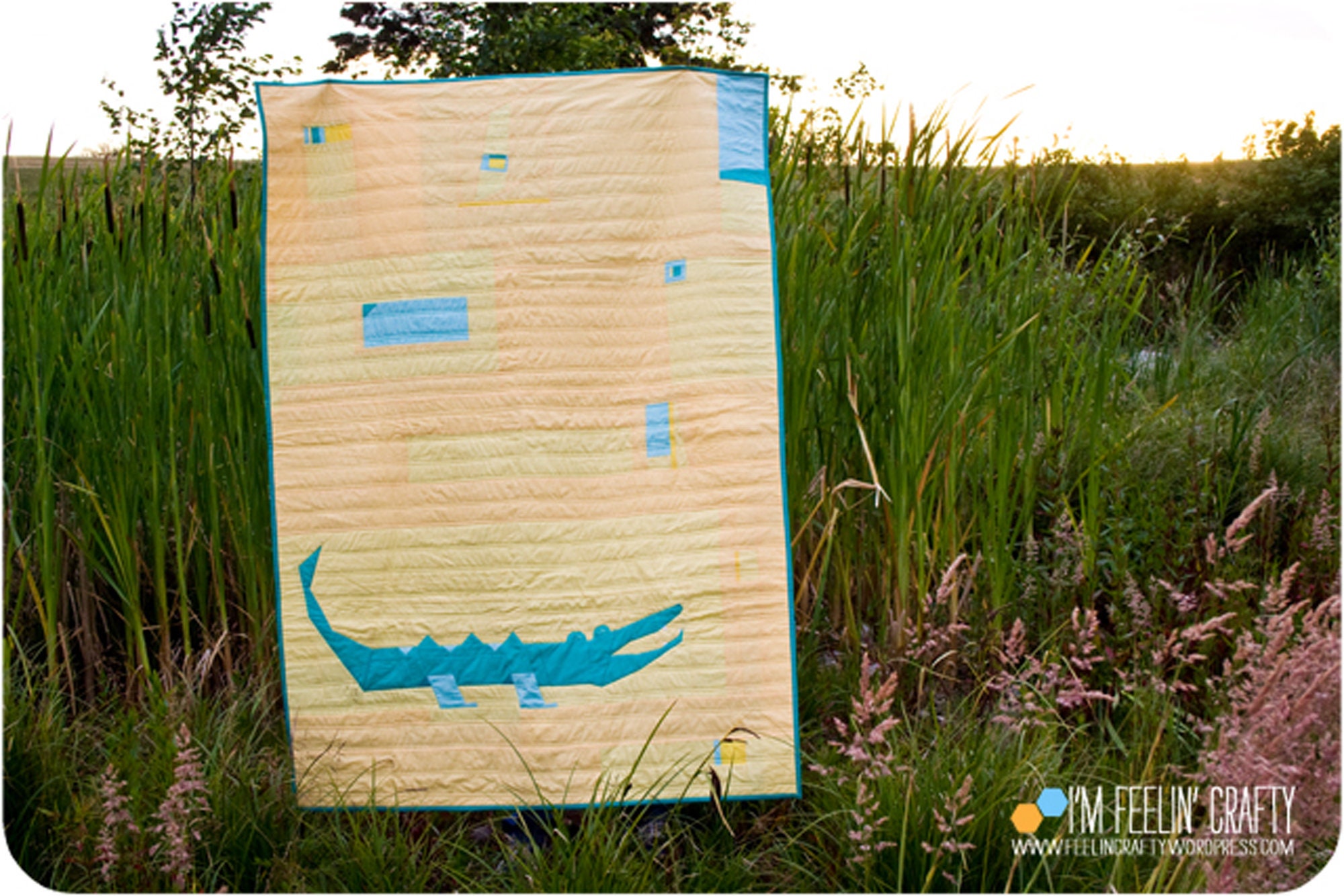 The 'gator Quilt- Paper Pieced Quilt Pattern, PDF, Instant Download ...