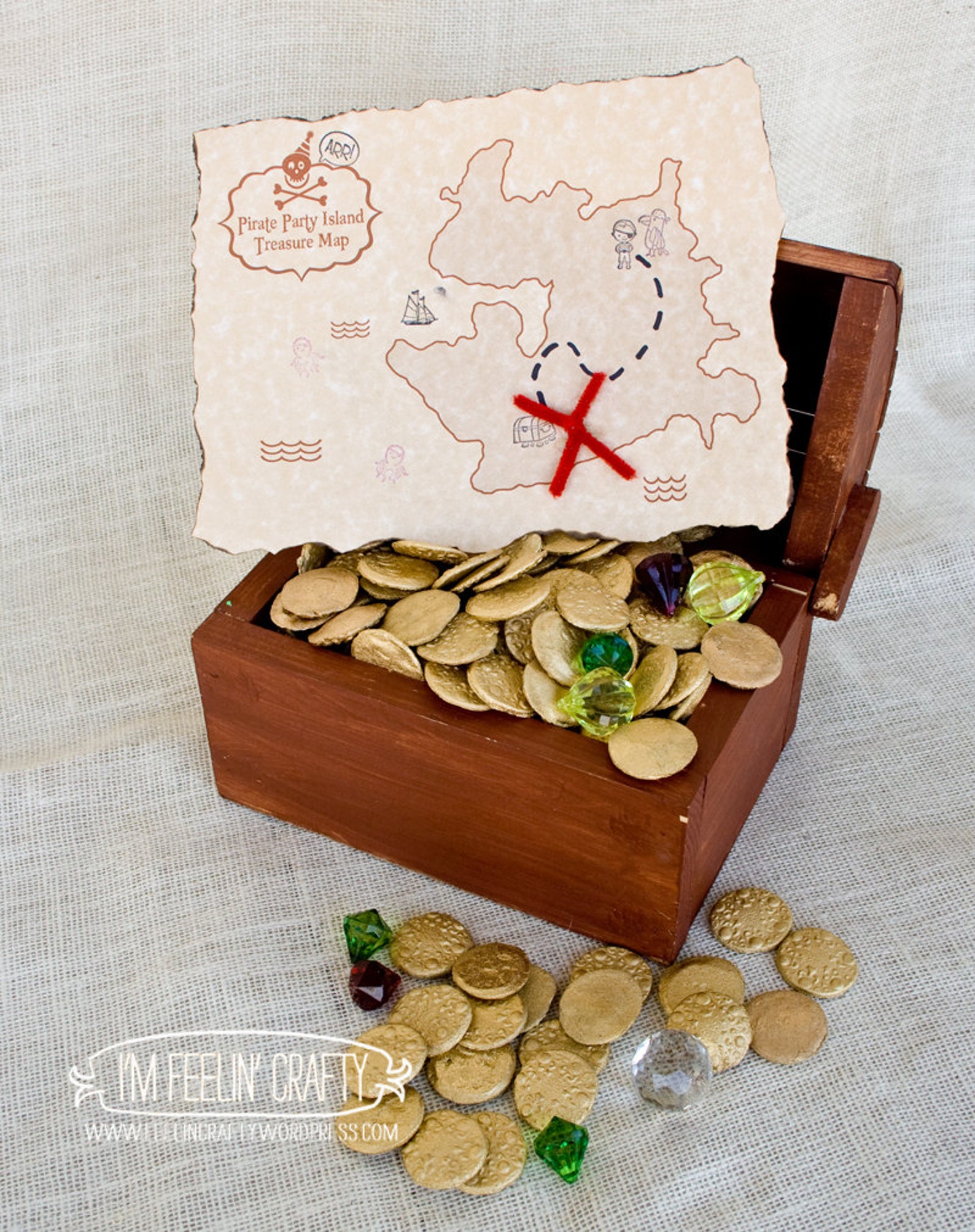 Pirate Party Treasure Map- Printable - Etsy