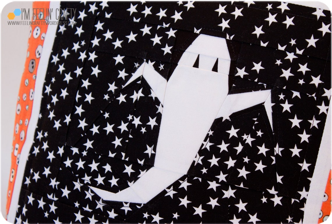 The Ghost Block- Paper Pieced Quilt Block Pattern, PDF, Instant ...