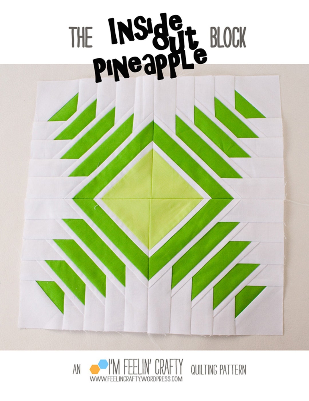 The Inside Out Pineapple Block- Paper Pieced Quilt Block Pattern, PDF ...