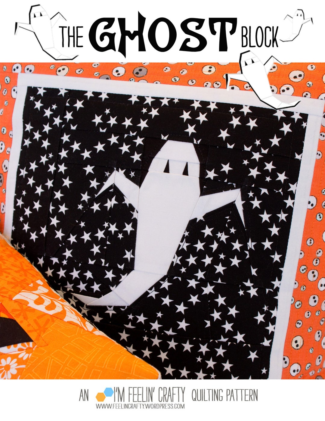 The Ghost Block- Paper Pieced Quilt Block Pattern, PDF, Instant ...