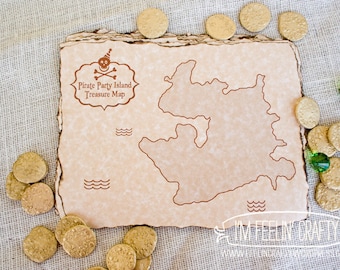 Pirate Mermaid Scavenger Hunt Treasure Map Party Check List - Etsy