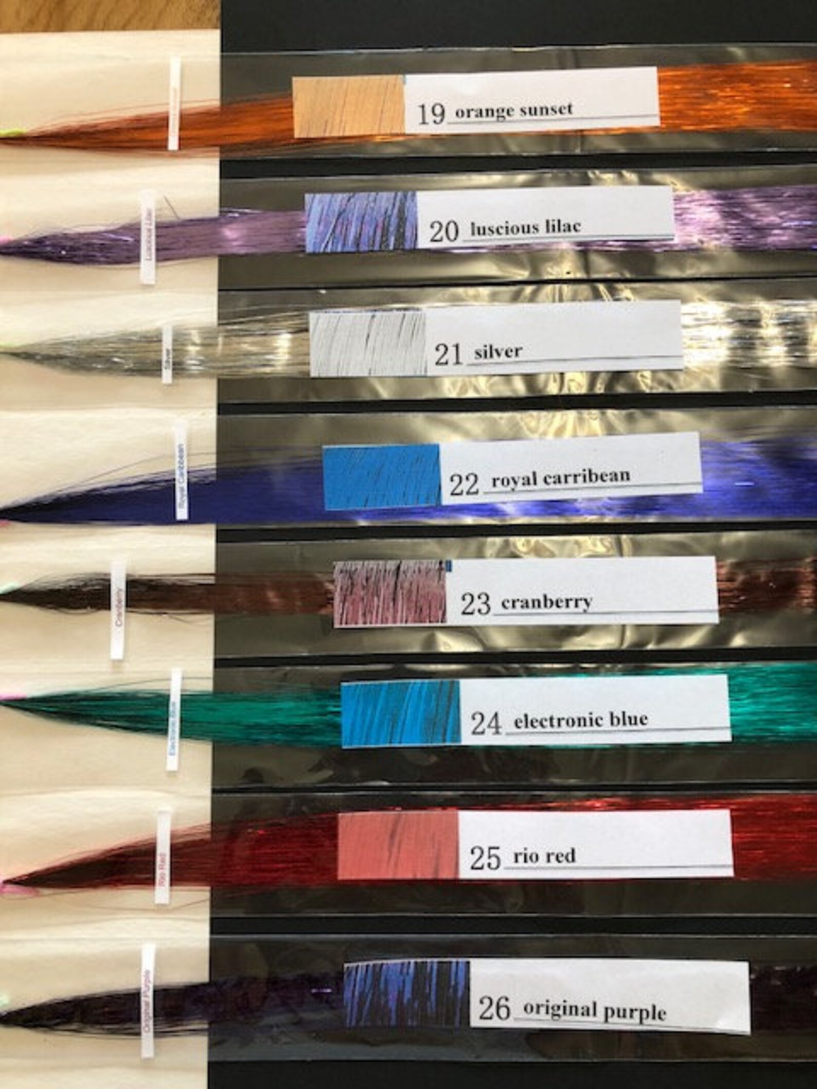 Wholesale 25 Package, 18 Inch-100%thai Silk Strands, 100 STRANDS PER ...