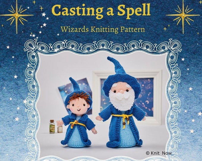 Grumble-snuff the Wizard Toy Knitting Patterns - Etsy Denmark