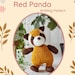 Red Panda Knitting Pattern PDF - Etsy