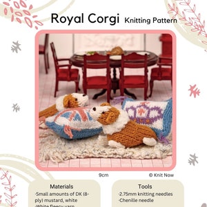 Loyal Royal Corgi Knitting Pattern PDF - Etsy