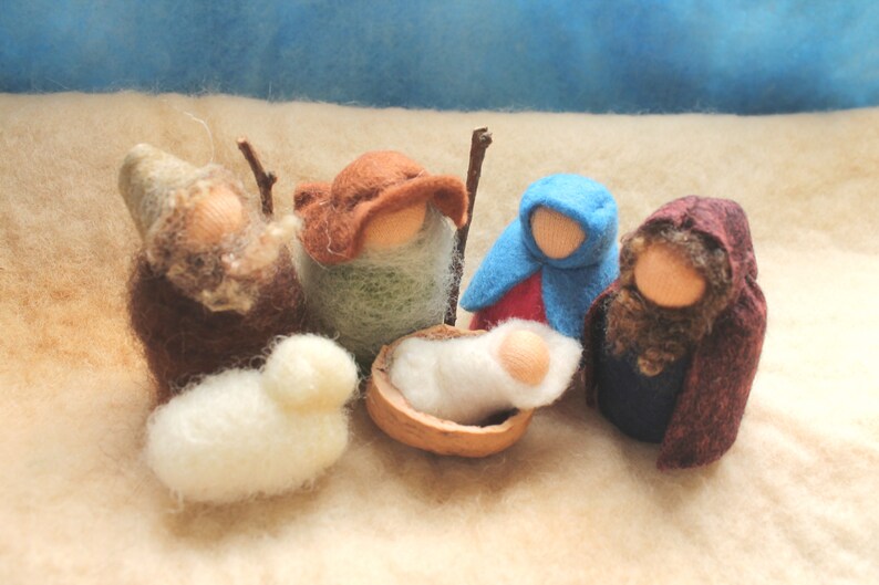 Waldorf Tiny Felt Nativity Set - Etsy