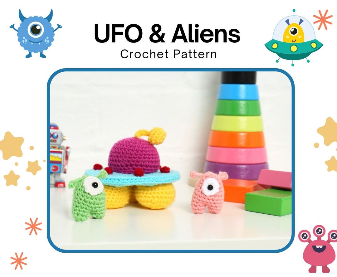 UFO and Alien Crochet Pattern PDF - Etsy