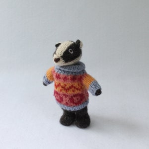 Fairisle Badger Knitting Pattern PDF Knitted Badger - Etsy
