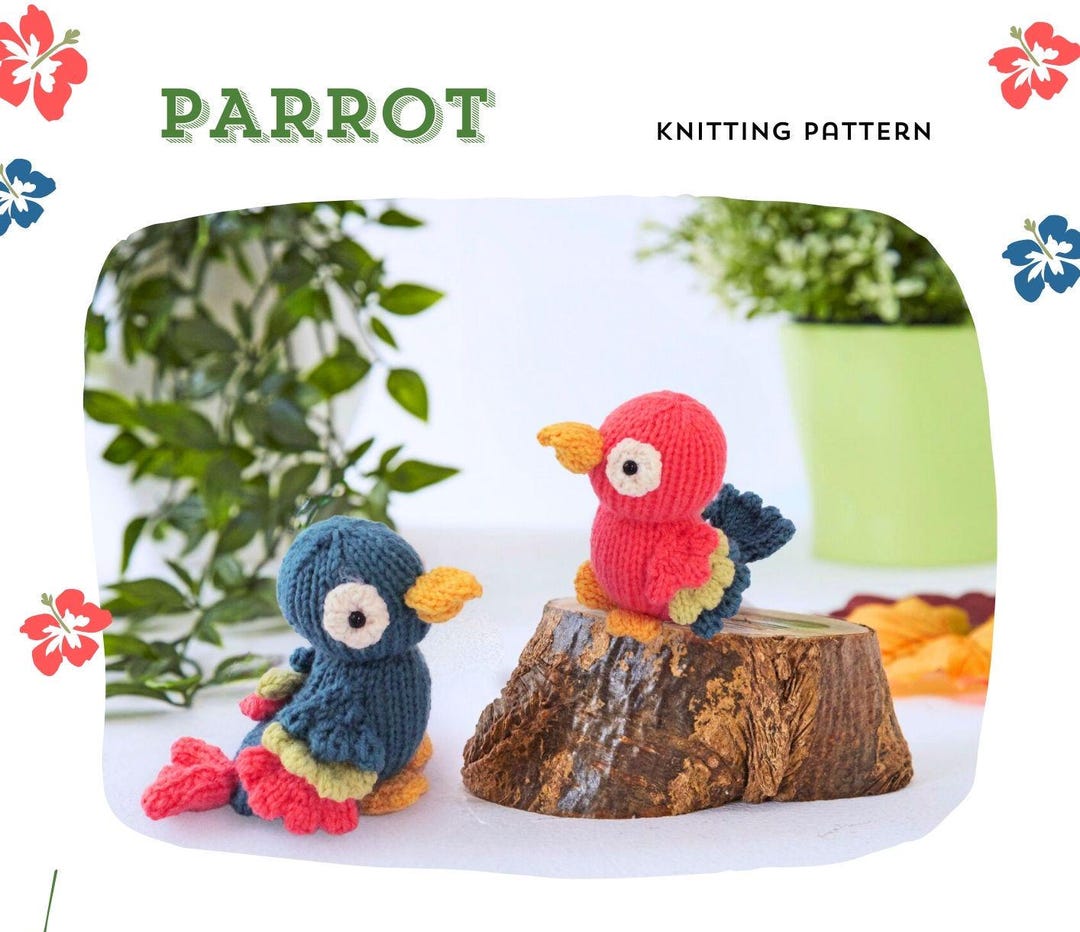 Macaw Parrot Knitting Pattern PDF - Etsy