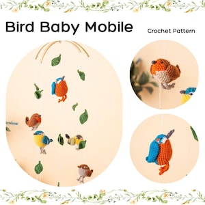 Crochet Bird Baby Mobile Crochet Amigurumi Pattern PDF - Etsy