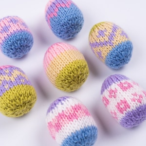Easter Eggs Knitting Pattern PDF - Etsy