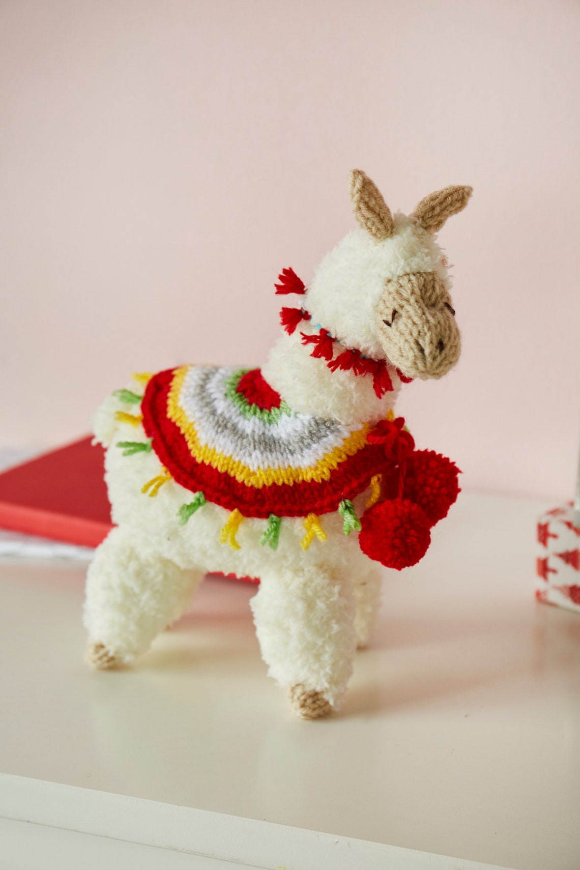 Festive Llama Knitting Pattern PDF - Etsy