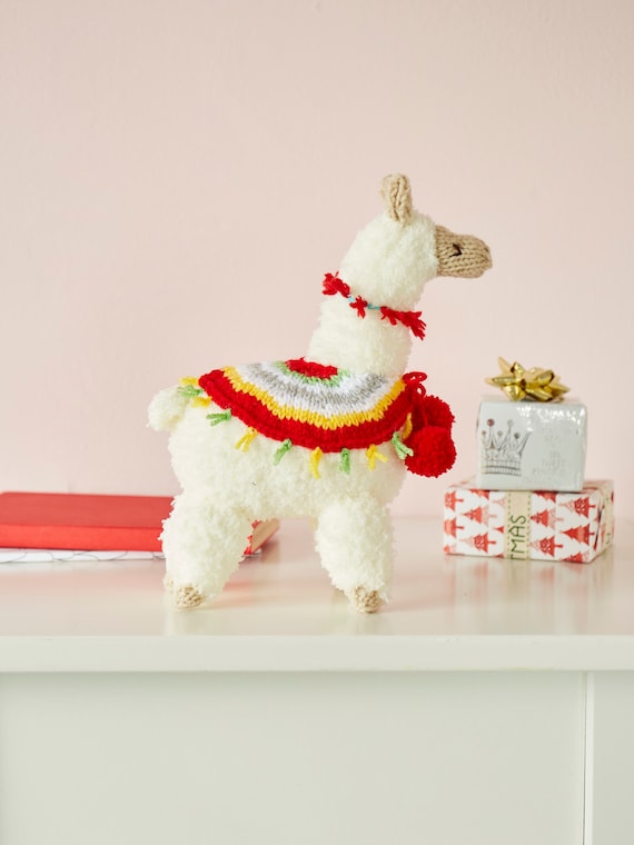 Festive Llama Knitting Pattern PDF - Etsy