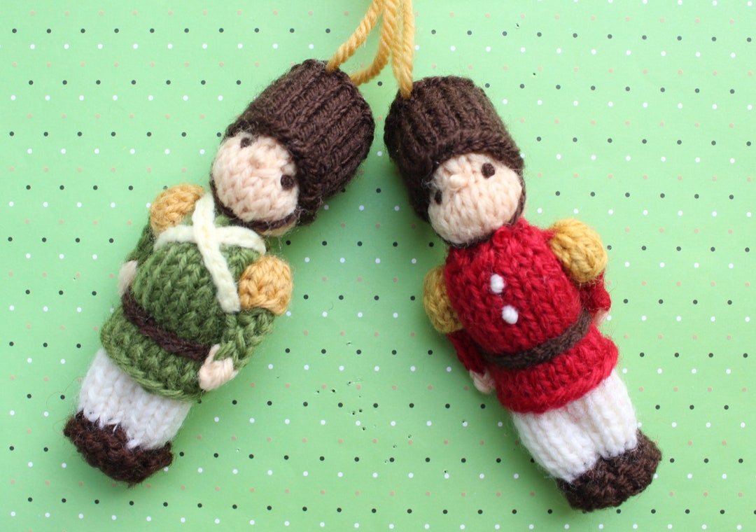 Knitted Christmas Toy Soldiers Ornament / Toy - Etsy