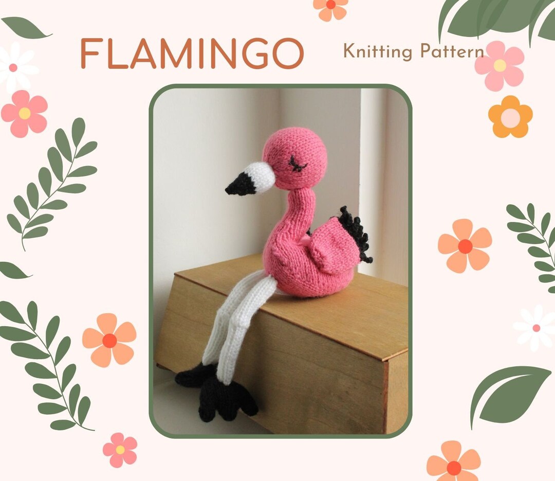 Flamingo Knitting Pattern PDF - Etsy