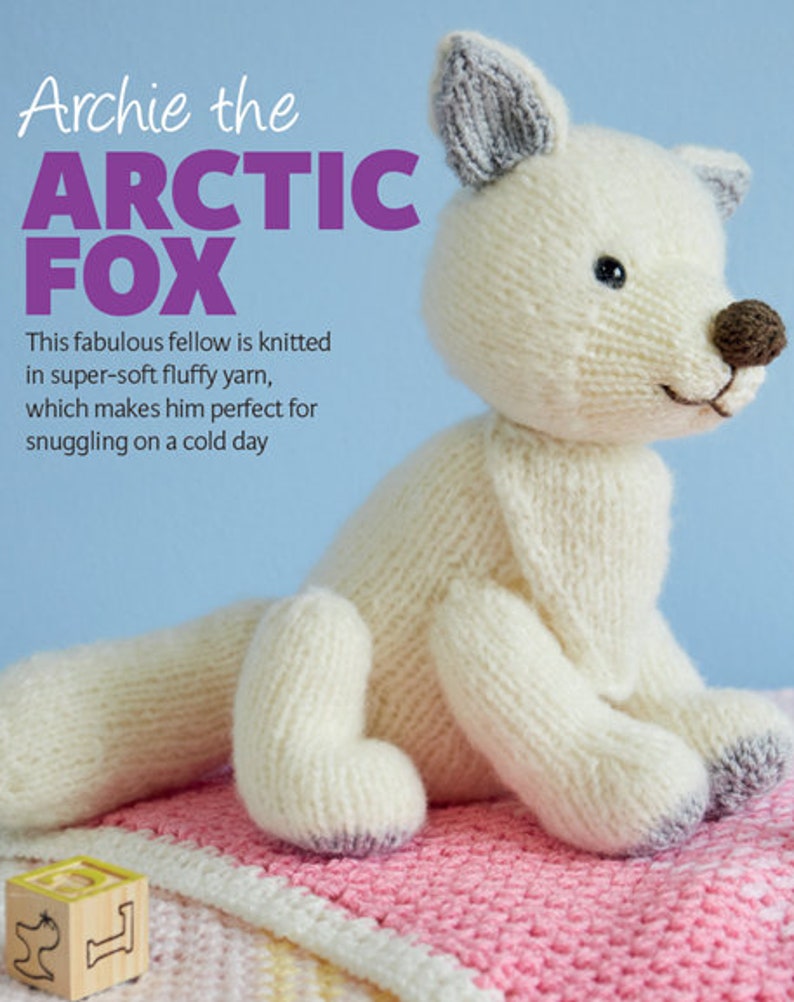 Arctic Fox Knitting Pattern PDF - Etsy