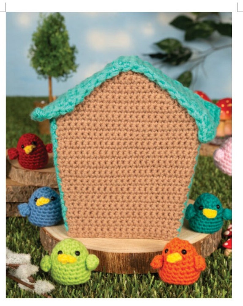CROCHET PATTERN PDF: Birdhouse and Little Amigurumi Birds - Etsy