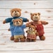 Bear Family Knitting Pattern PDF - Etsy