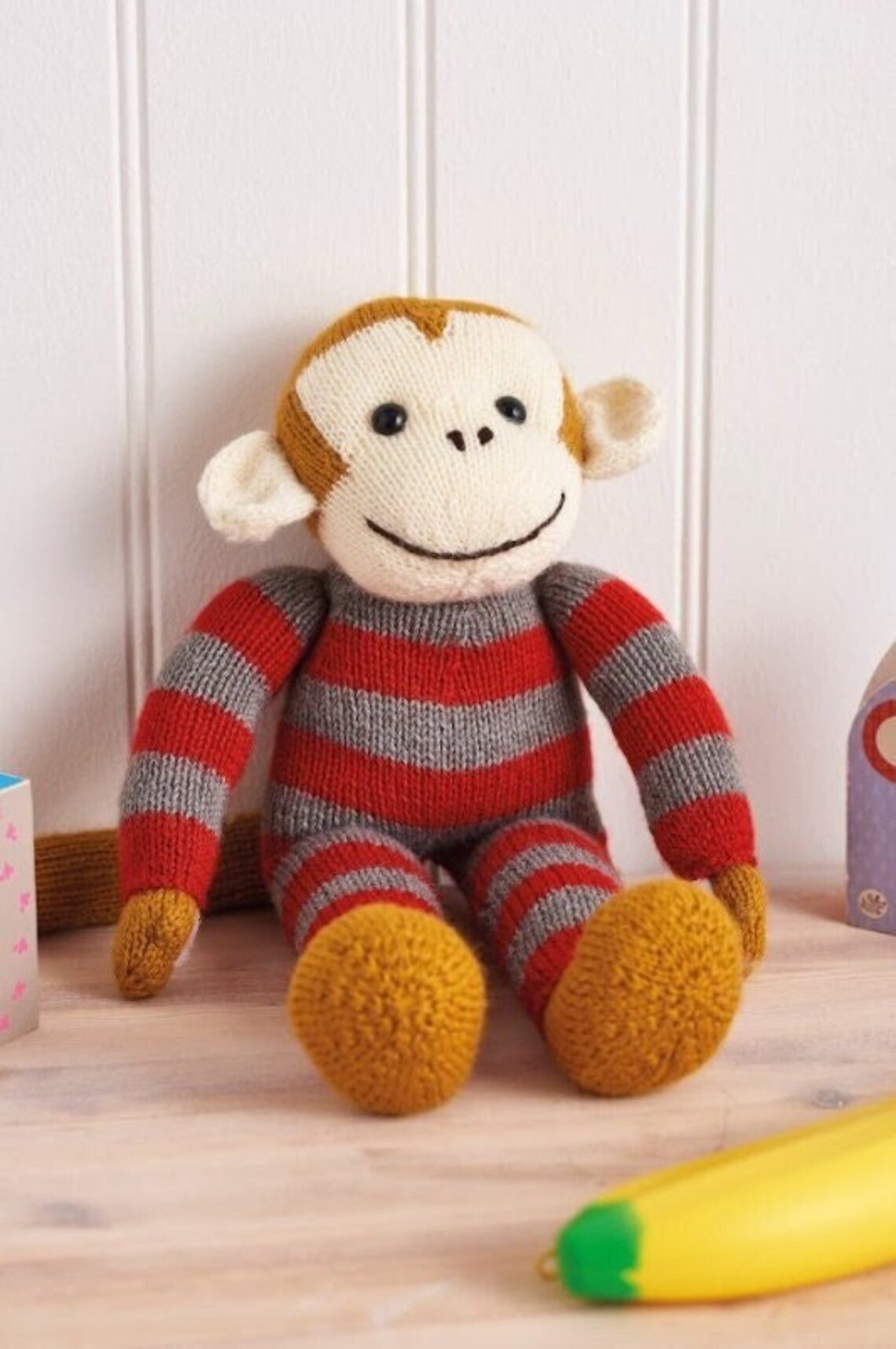 Knitting Pattern PDF Cuddly Monkey - Etsy