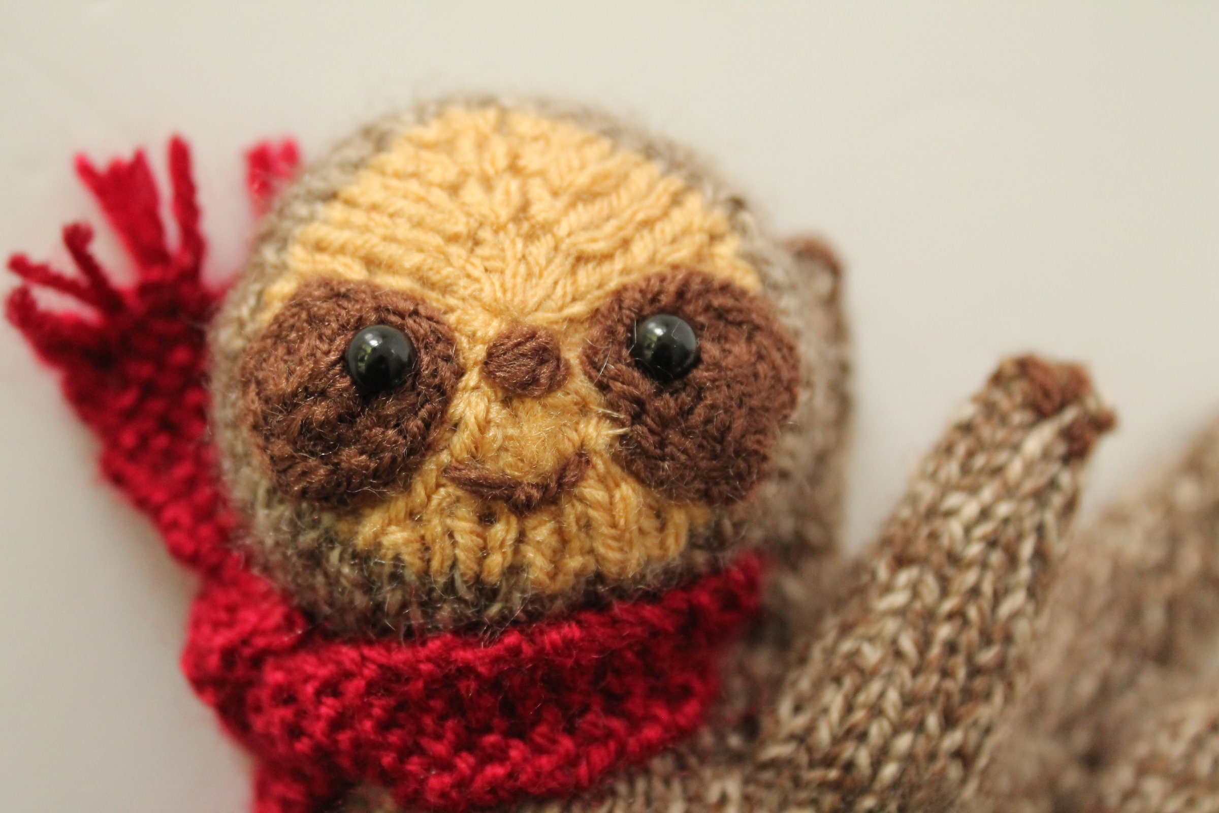 Mini Sloth Knitting Pattern PDF - Etsy Australia